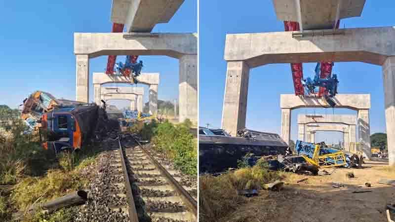 Crane Collapse Derails Train in Thailand, Killing at Least 25