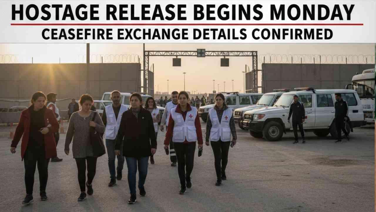 Israeli Hostage Release to Begin Monday and Confirms Exchange Details